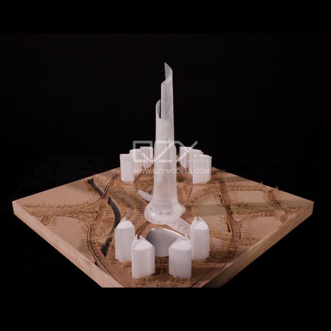 1/100 Dushanbe Skyscraper Tower Model