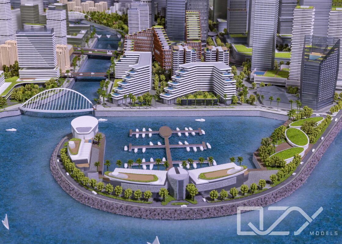 Realistic Sri Lanka Urban Town Planning Models Buildings 1/1250 Large Scale