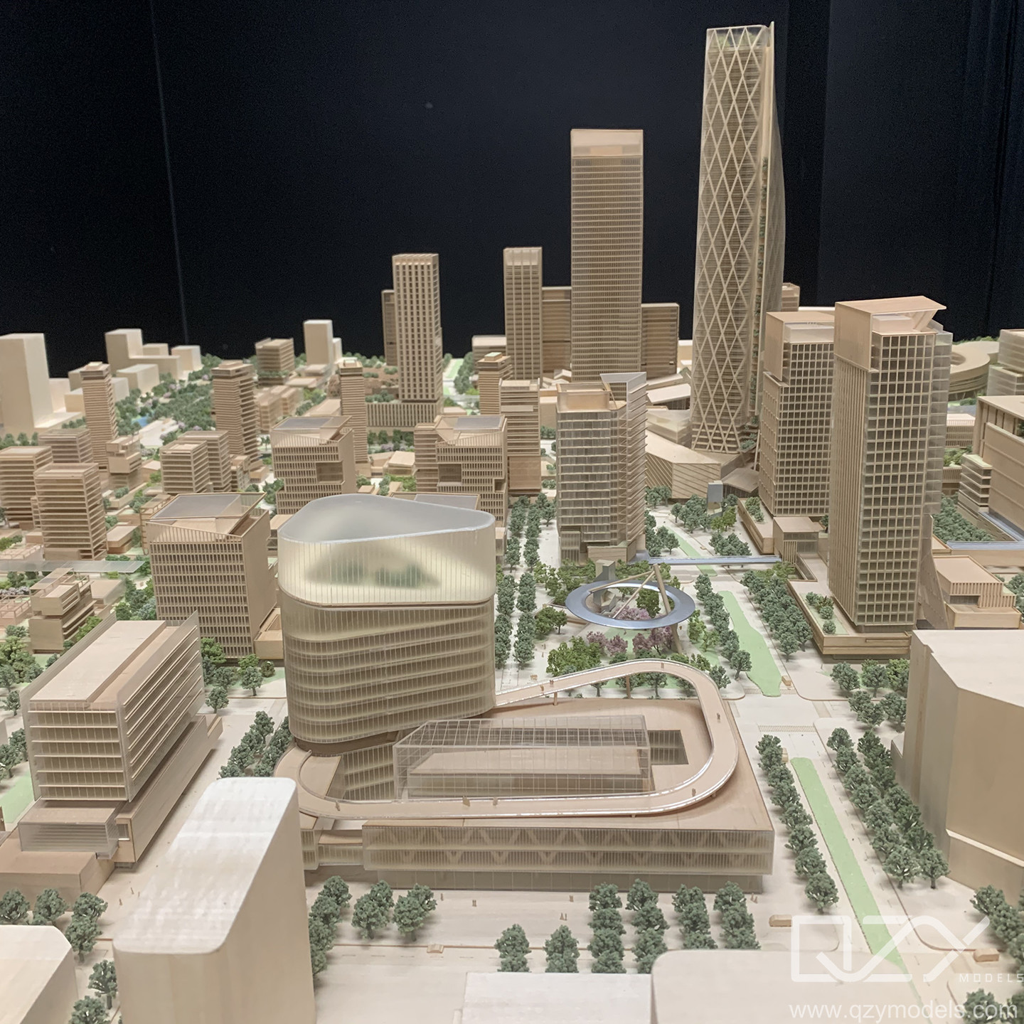 Aecom Physical Architectural Scale Model Maker Wooden Master Plan Model OEM