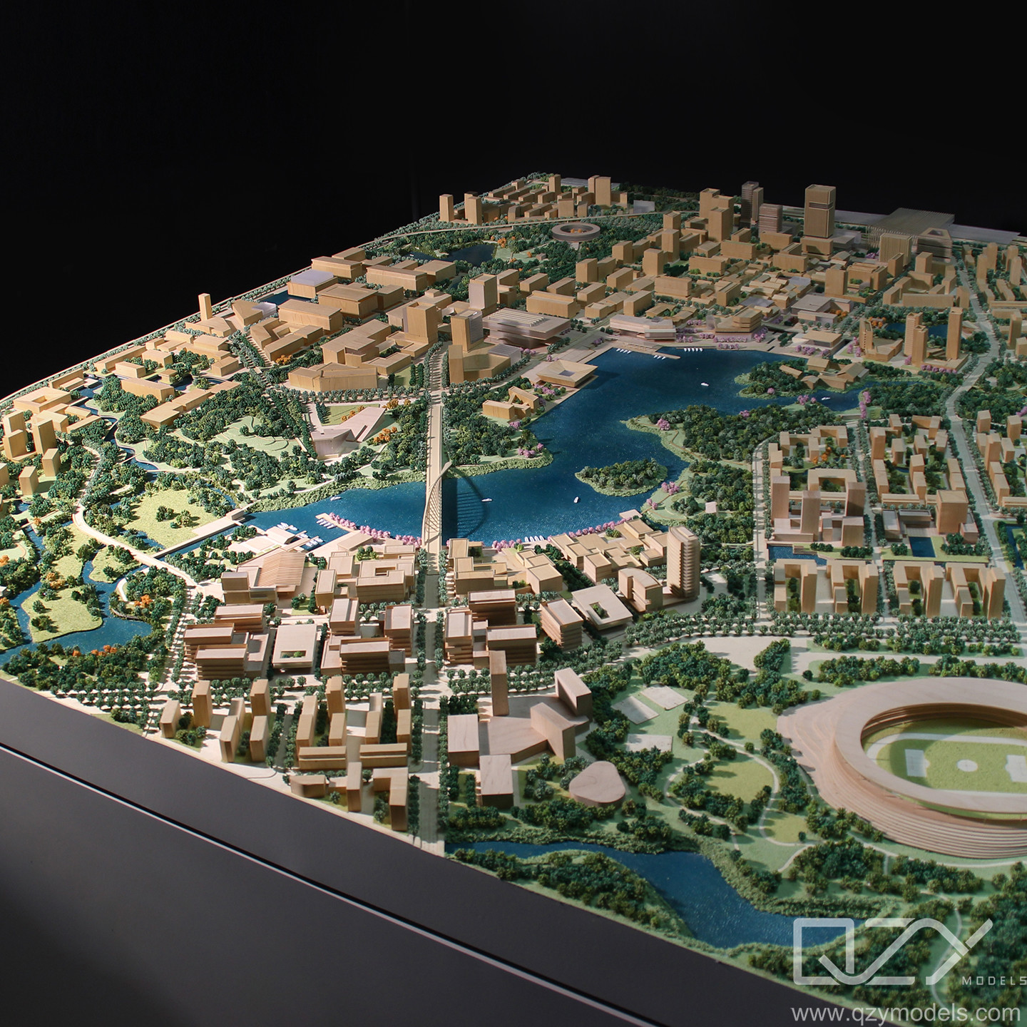 Miniature City Master Plan Model Aecom 1/1000 Quzhou High Speed Railway ...