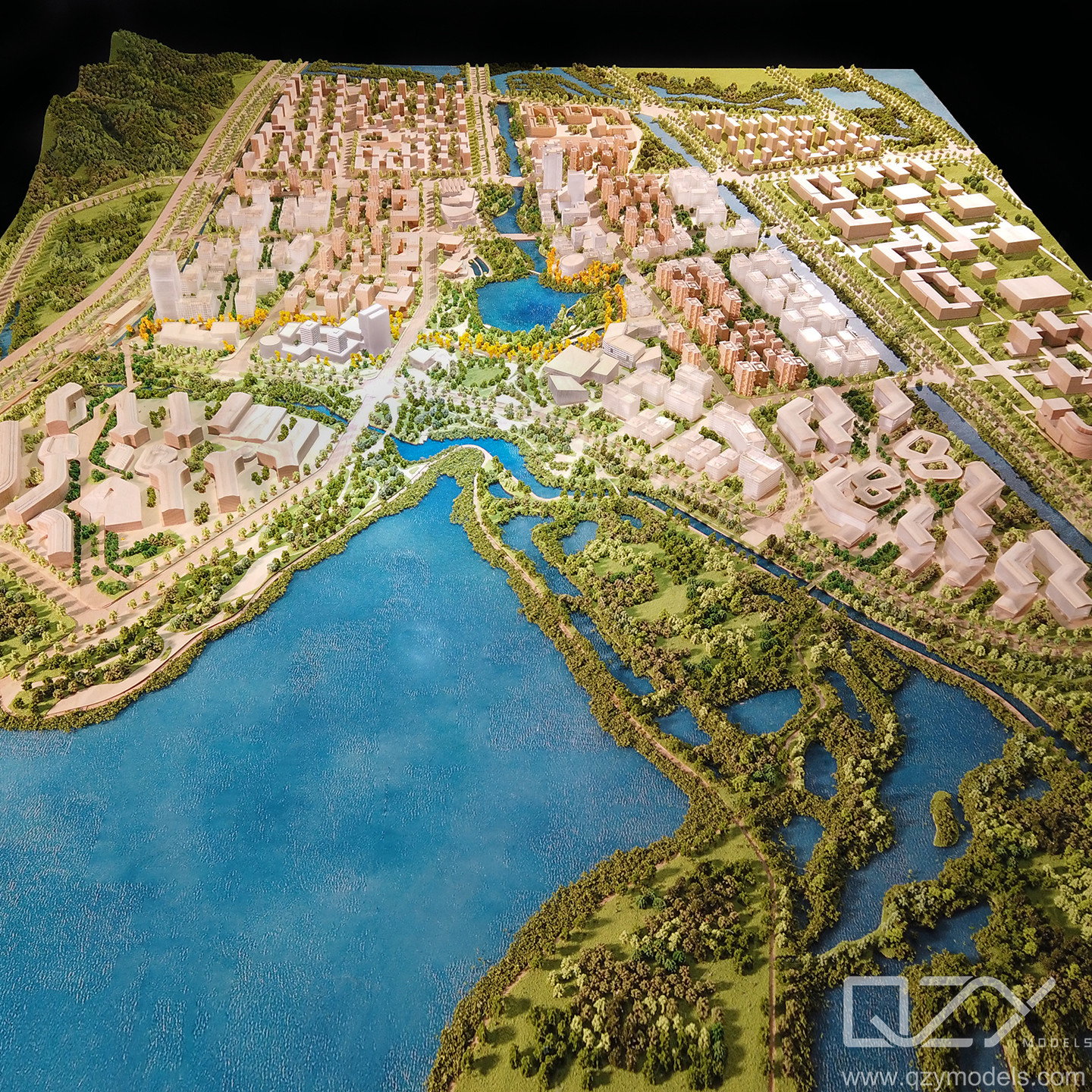 Residential Architectural Landscape Design Model Aecom 1/1500 Hangzhou ...