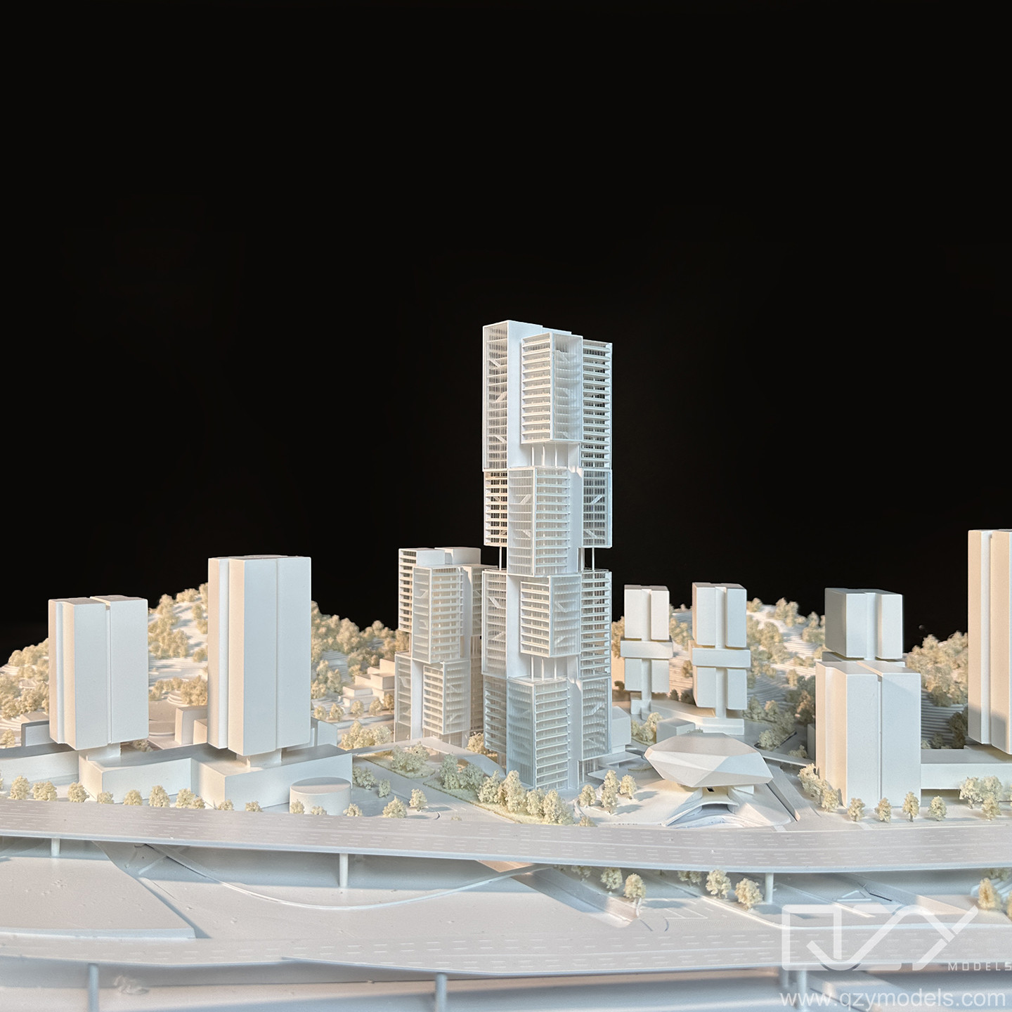 Concept Miniature Skyscraper Model Office Building Maquette Aedas 1:1000