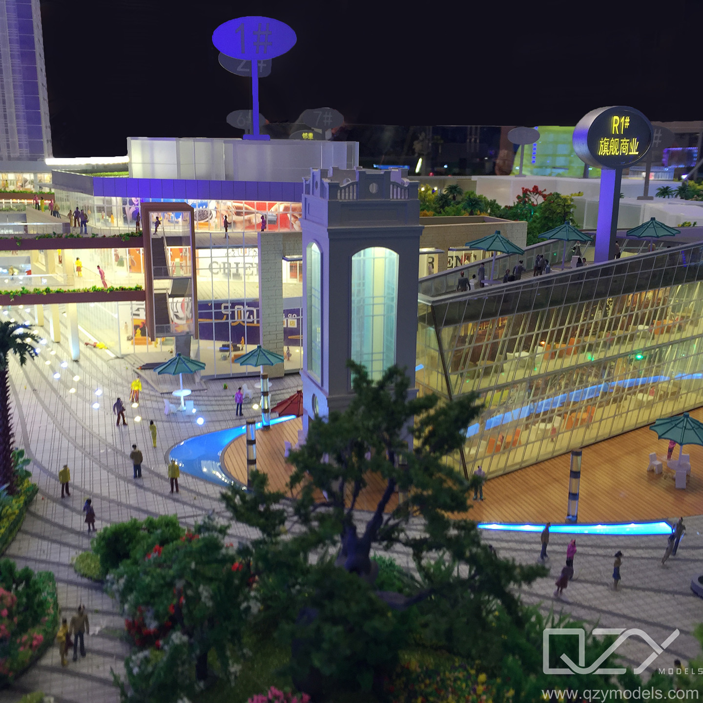 Real Estate 3D Print Architectural Model 1:150 Riverside Coast ...