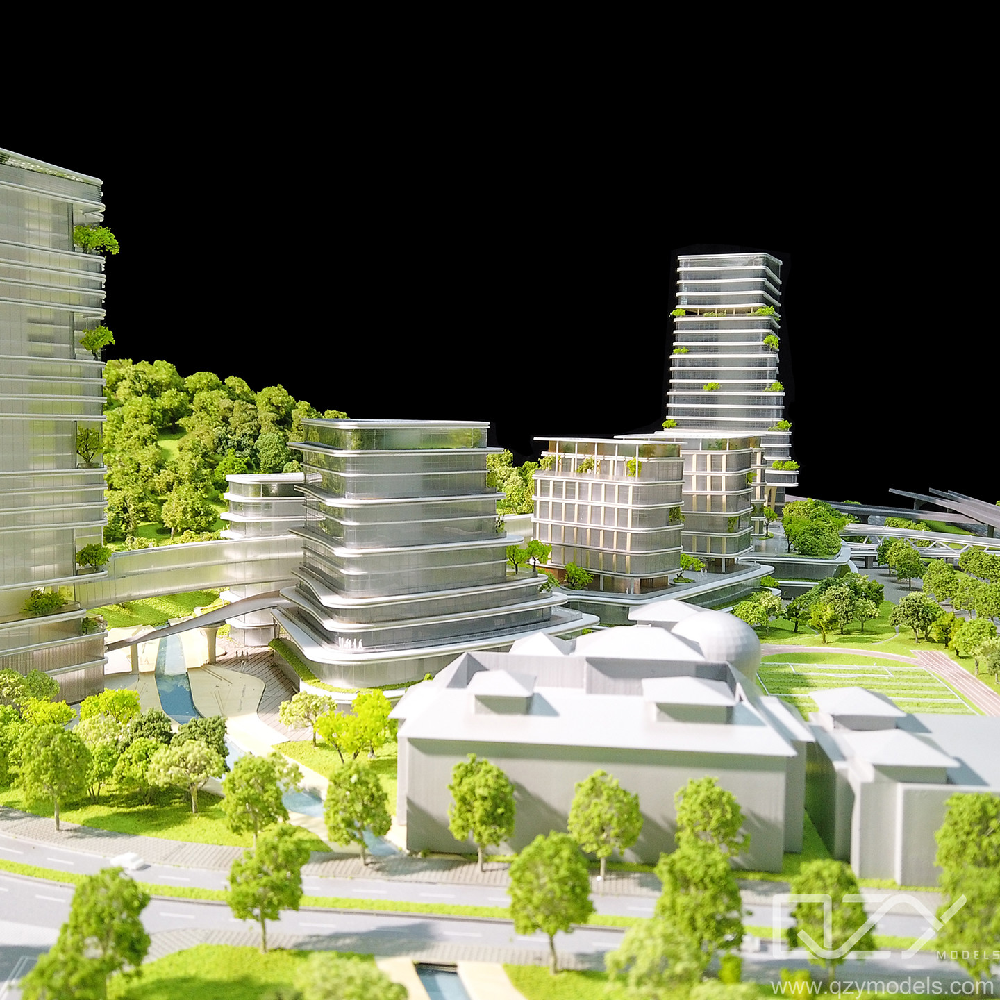 Physical Architectural Maquette Park Scale Models HSA 1:300