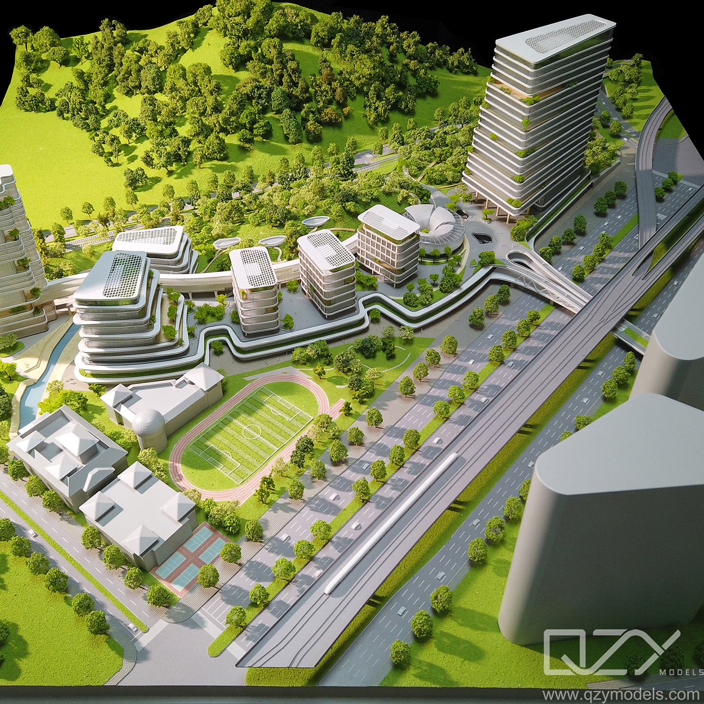 Physical Architectural Maquette Park Scale Models HSA 1:300