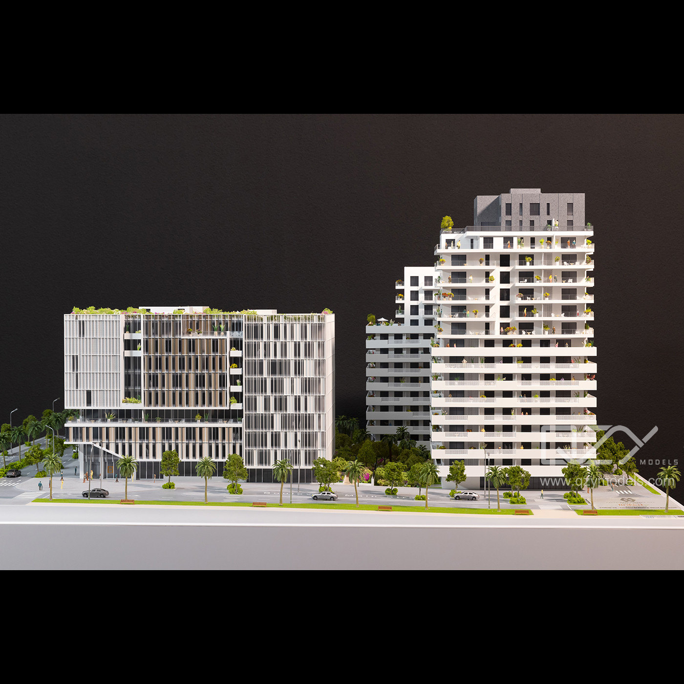 Maroc BYMARO 1/150 Balsa Modèles architecturaux en bois