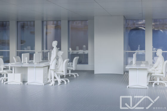 Sectional Detail Model Architecture 3D Printing 1/25 Scale KPF Huangpu ...