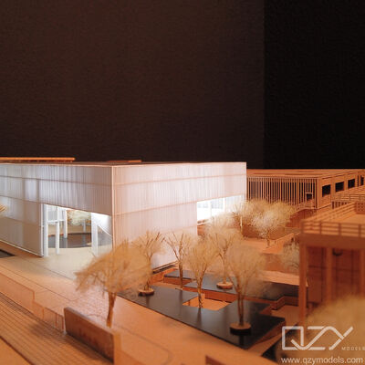 OEM Aluminum 3D Architecture Design Cube Modeling 1/200
