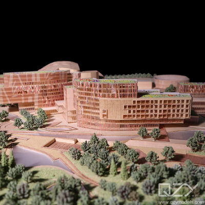EMBT Wooden School Architectural Scale Models 1/500 Shenzhen Music ...