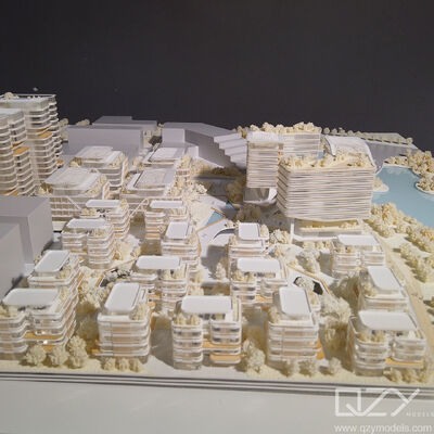 Qingdao BGI Architectural Concept Model Famous Building Models HSA 1/750