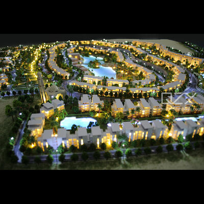 Famous Village Buildings CNC Architecture Model Egypt 1/500 White Bay