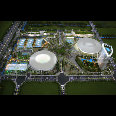 ODM Scale Miniature Building Models 1/300 Hengqin International Tennis ...