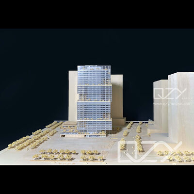 OEM Physical Monochrome Architecture Model JKP 1:300 Bao'An Bay