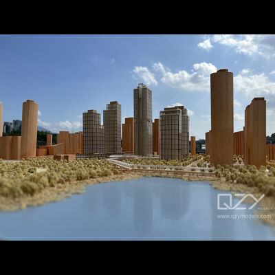 Acrylic Base Architectural Physical Model Xiamen Project JKP 1/500