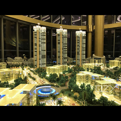CNC Architectural Model Lighting 1/100 Kingkey Group