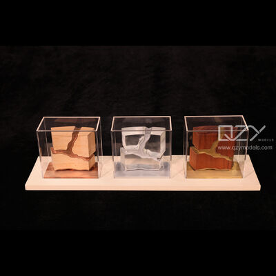 Plexiglass CNC Architecture Model Gift 1:500 MAD ODM