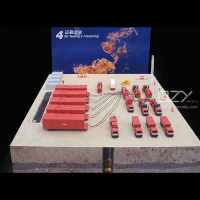 Industrial Scale Model Construction Site Showcase 1/30 Oil Testing ...