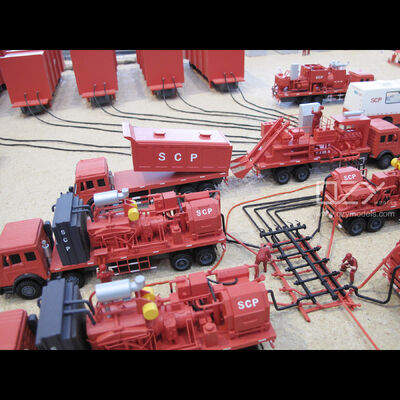 Industrial Scale Model Construction Site Showcase 1/30 Oil Testing ...