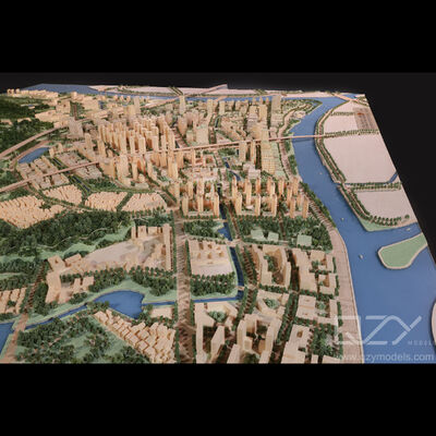 Aecom-1/1500 Dongguan Weiyuan Island Urban Design Model Architectural Model