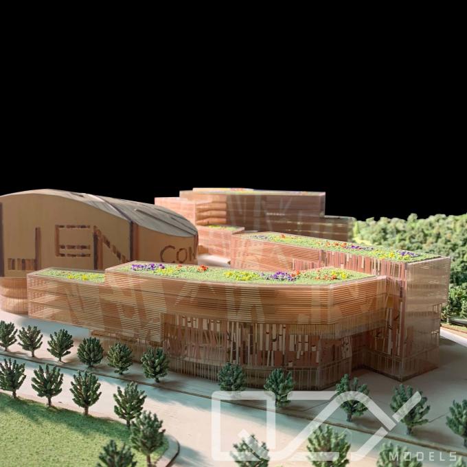 Wooden Famous Building Models Landscape Architecture Model Making ODM