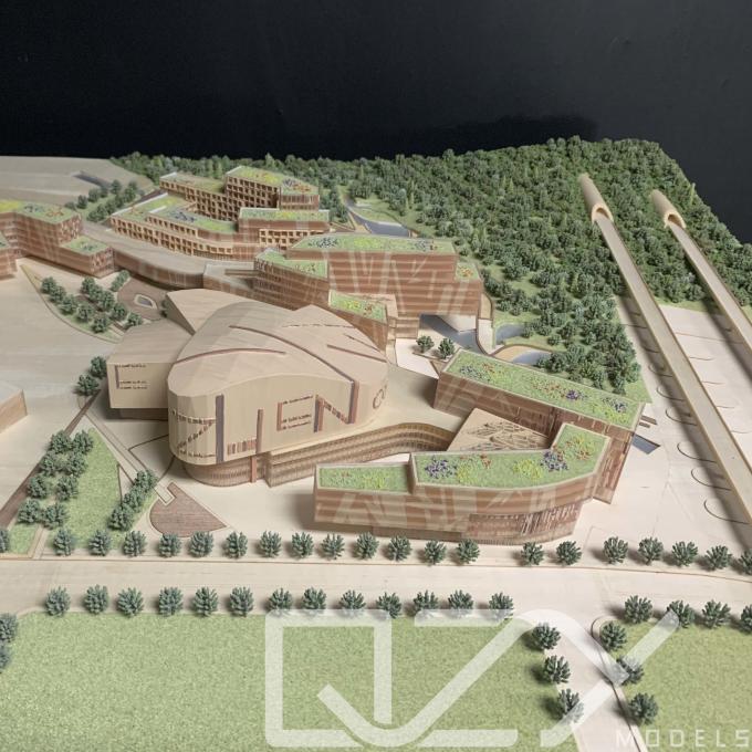 Wooden Famous Building Models Landscape Architecture Model Making ODM