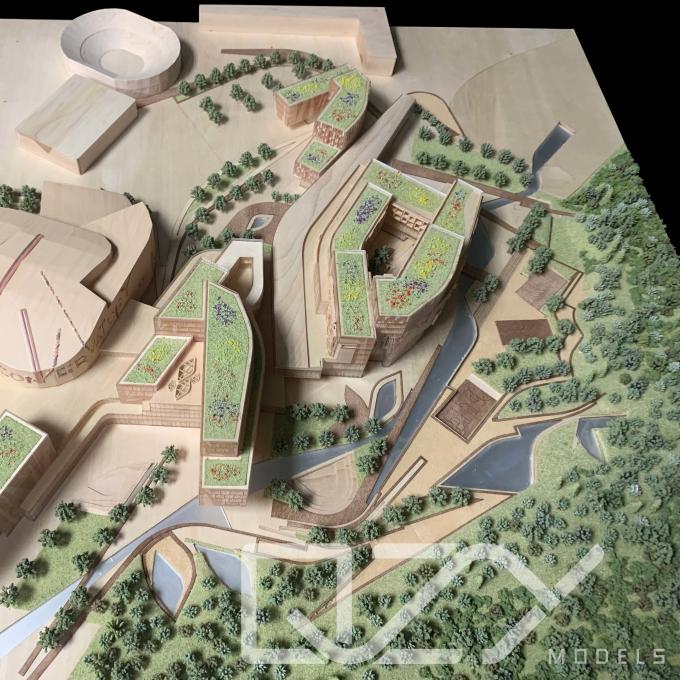 Wooden Famous Building Models Landscape Architecture Model Making ODM