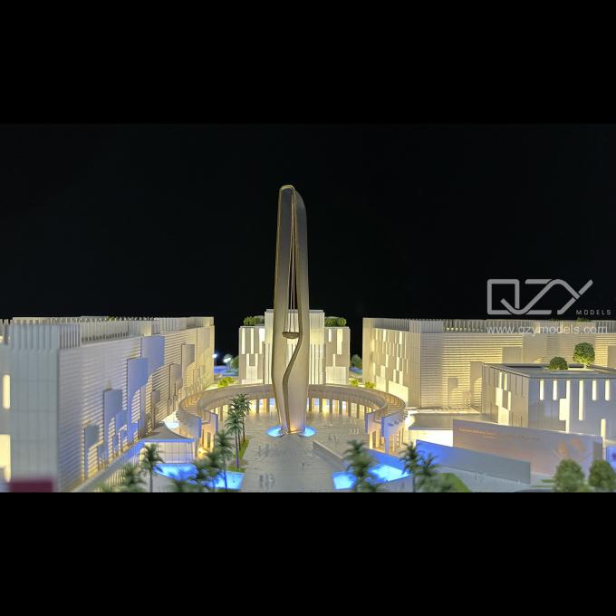 Structural Landscape Architectural Massing Model 1:500 Doha Cassation Court