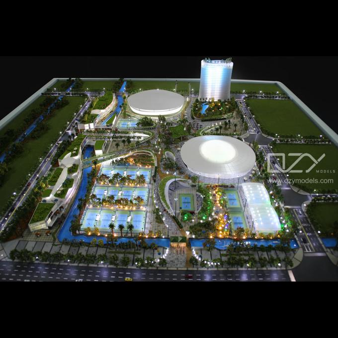 ODM Scale Miniature Building Models 1/300 Hengqin International Tennis ...