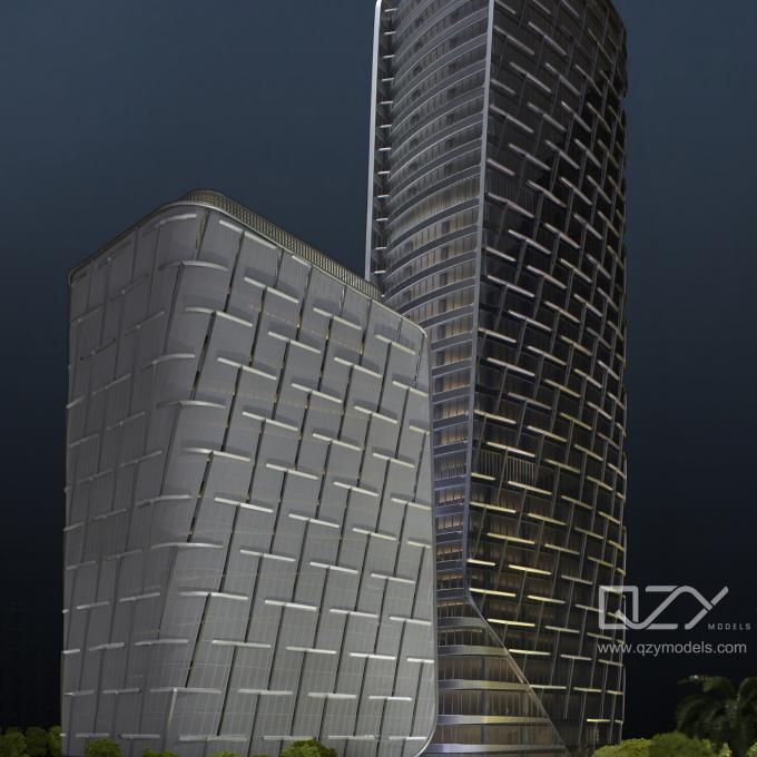 Custom KPF Architectural Physical Model 1/100 PAC Tower Shenzhen